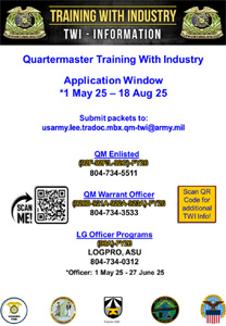 Training with Industry (TWI) | Quartermaster Corps & School